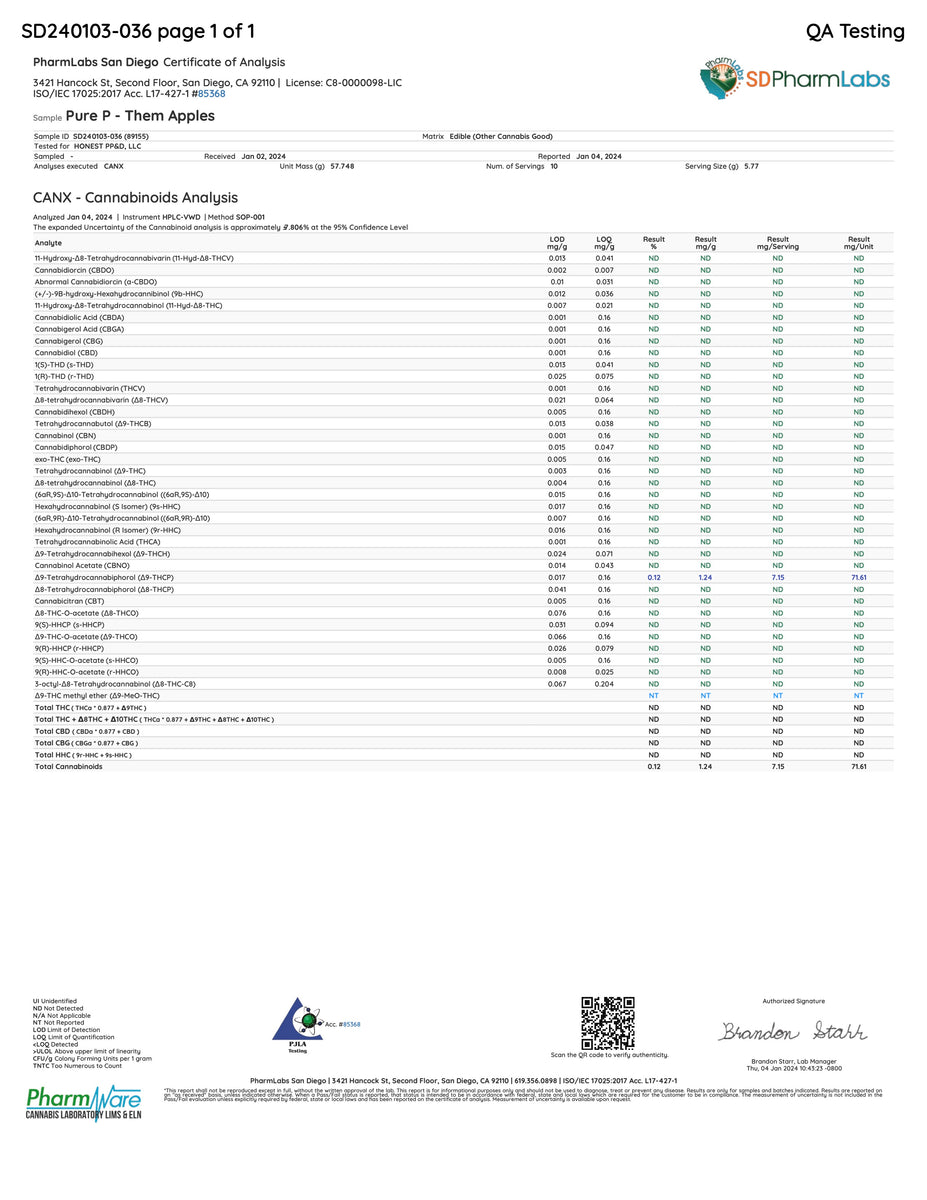 Pushin P's Pure THC-p Disposable – Coastal Clarity